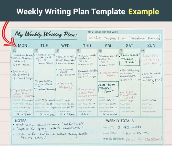 How to Get More Done with a Weekly Writing Plan! - Aspiring Writer Academy