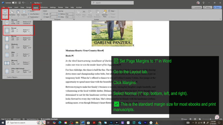 How to Format Your Ebook in Microsoft Word for Amazon KDP (Step-by-Step ...