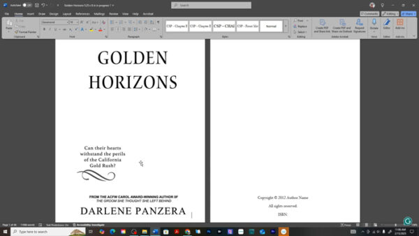 How to Format Your Print Book in Microsoft Word Using Amazon KDP ...