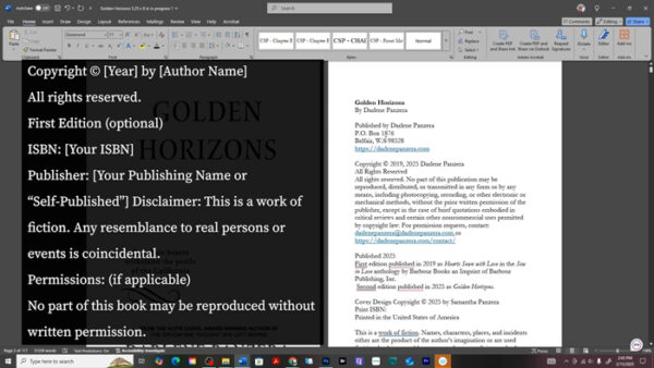 How to Format Your Print Book in Microsoft Word Using Amazon KDP ...