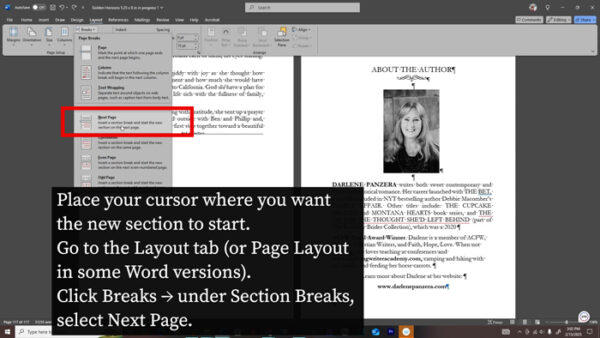 How to Format Your Print Book in Microsoft Word Using Amazon KDP ...