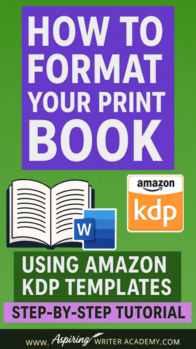 How to Format Your Print Book in Microsoft Word Using Amazon KDP ...