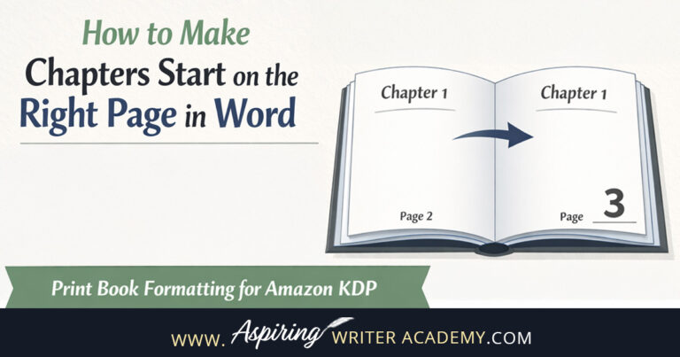 How to Make Each Chapter Start on a Right-Hand Page in Microsoft Word ...